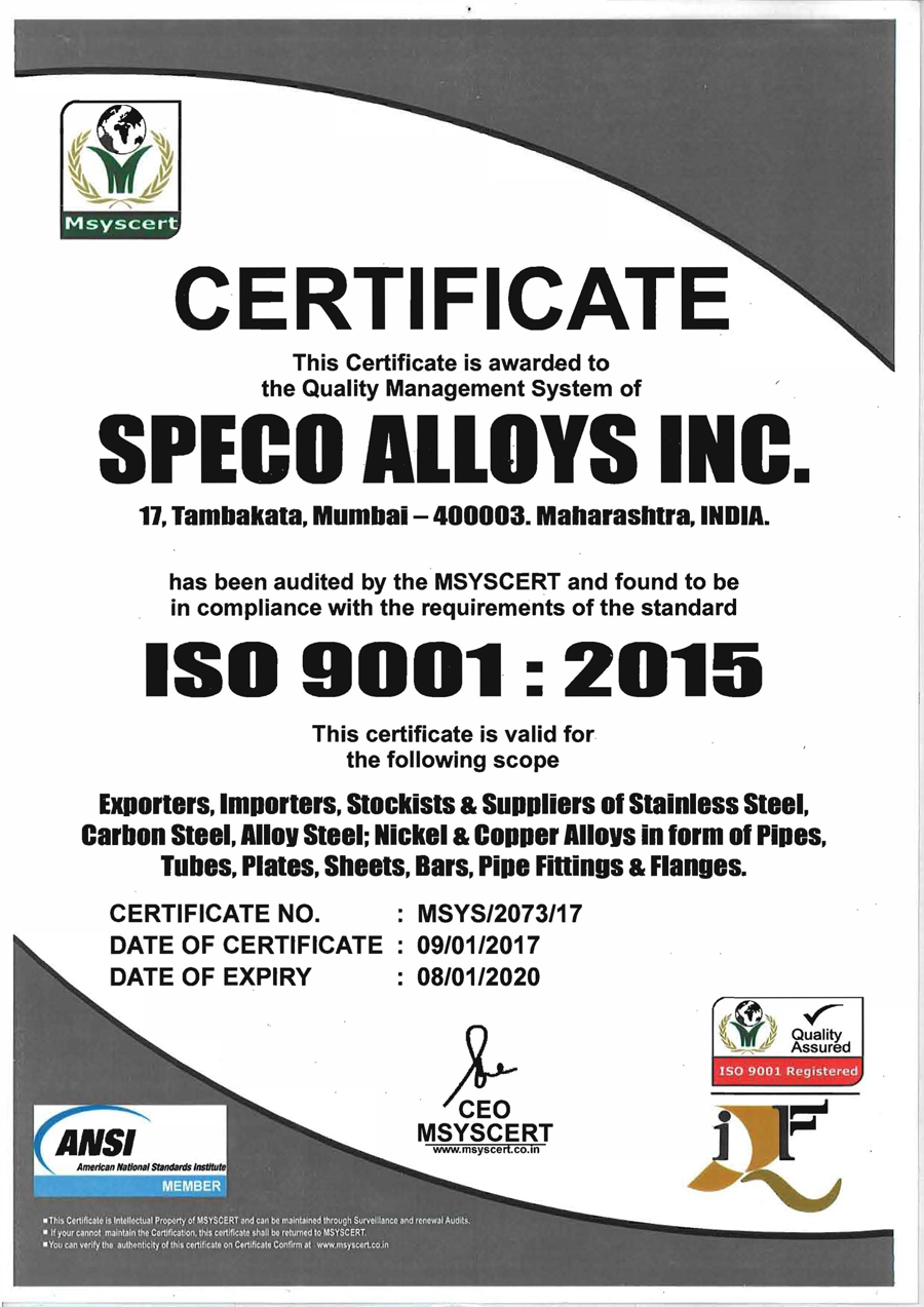Speco Alloys Inc